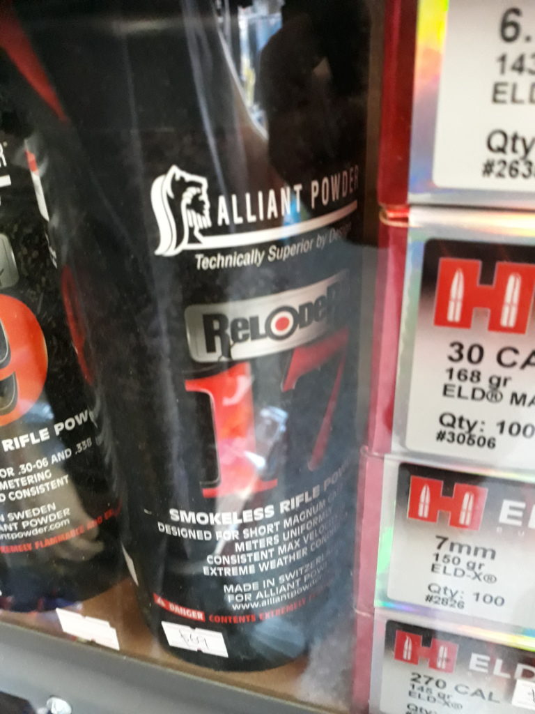 Reloader 17 powder 500 grams Wont Freight Sorry - Hunt Shop Nz
